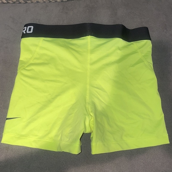 Nike | Shorts | Medium Neon Yellow Nike Pro Drifit Shorts | Poshmark